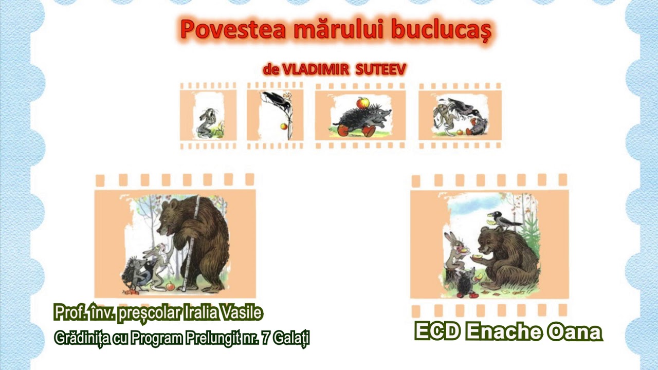 Povestea marului buclucas ECD Enache Oana - YouTube