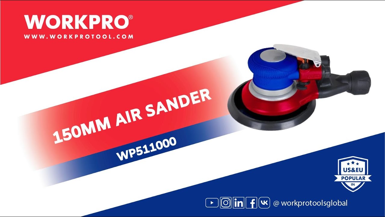 150mm AIR Sander by WORKPRO | Powerful Precision Sanding Tool for ...