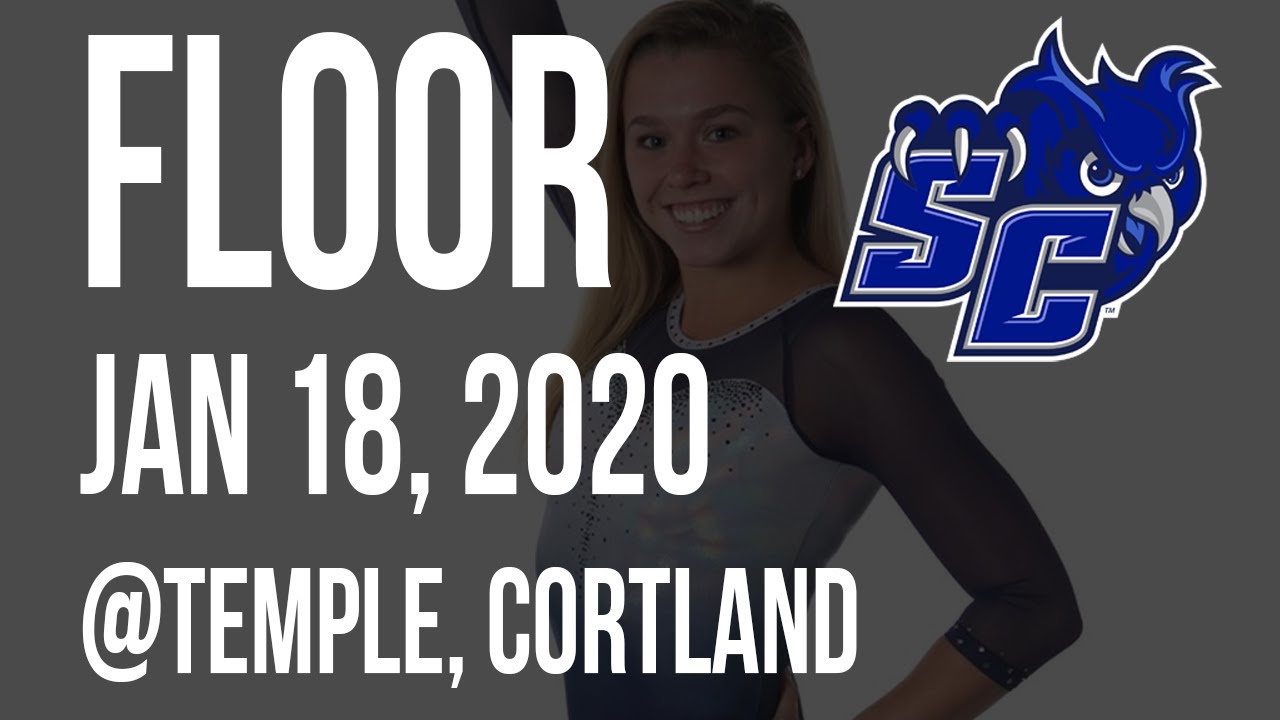 SCSU Women's Gymnastics Jan-18-2020 Floor - YouTube