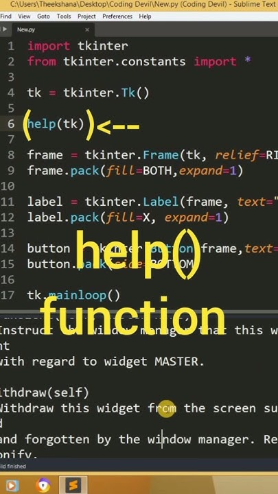 help() in python - Read Documentation Easily - YouTube
