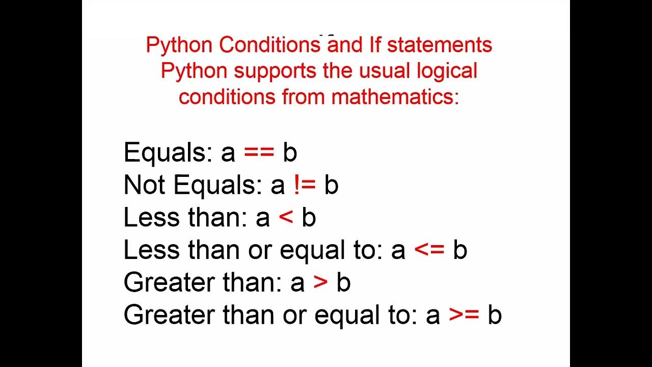 python selection if else elif JAN 13 - YouTube