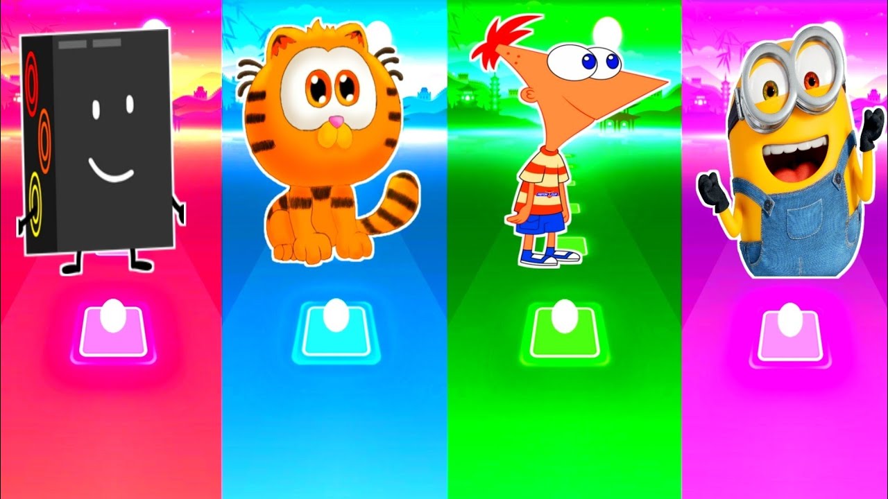 My Daily Objects Show 🆚 THE GARFIELD 🆚 Phineas and Ferb 🆚 Minions 🎶 Who ...
