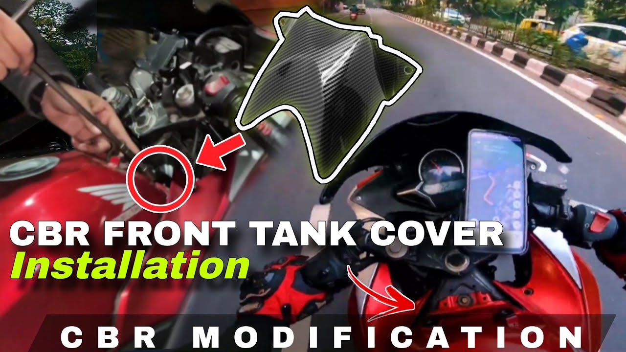 CBR 250 FRONT TANK COVER INSTALLATION | CBR MODIFICATION | GURGAON TO ...