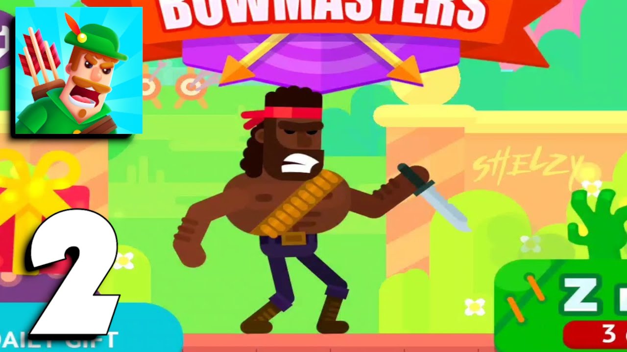 Bowmasters - Gameplay Part 2 (Android, iOS) - All Levels - YouTube
