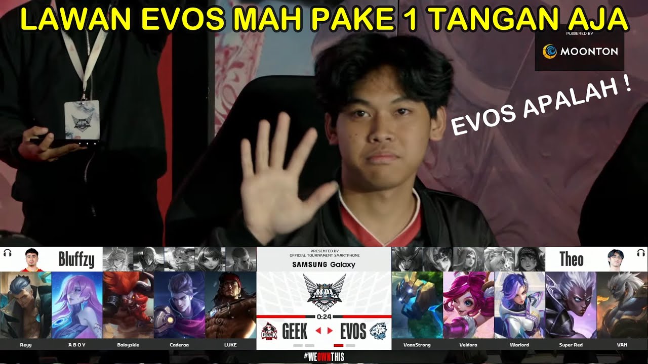 ANAK BUAH XINNN ACAK ACAK STRATEGI KUCING LANGKA !! EVOS GLORY VS GEEK ...