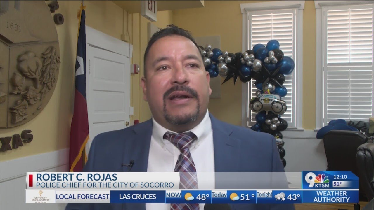 Robert C. Rojas, new Police chief for the city of Socorro, TX. - YouTube