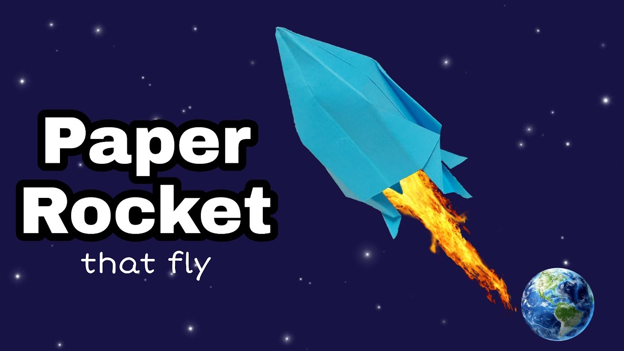 Origami Paper Rocket that Fly | East Origami | Easy Paper Rocket ...