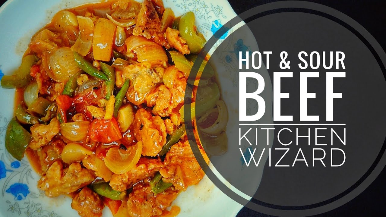 Hot & Sour Beef | Kitchen Wizard - YouTube