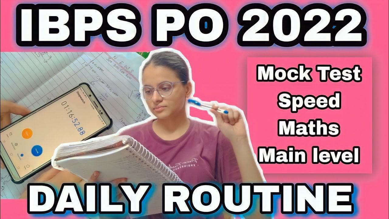 IBPS PO Daily routine of an Aspirant| #ibpspo #todolist - YouTube