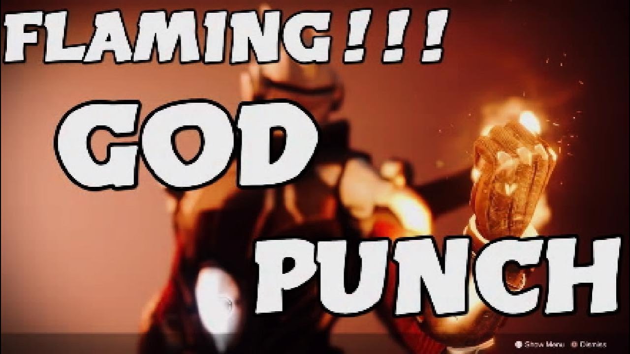 "FLAMING GOD PUNCH" DESTINY 2 TITAN SOLAR BUILD SYNTHOCEPS EXOTIC ARMS ...