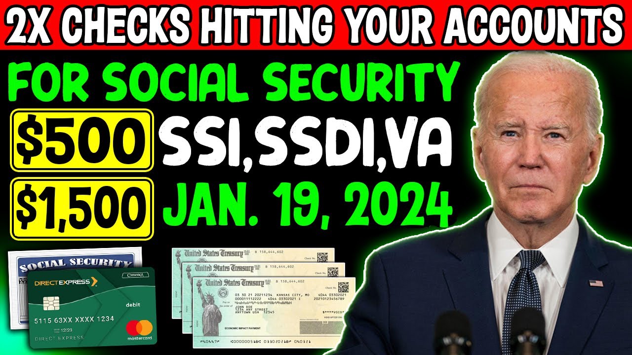 Double Payments Of $1500+$500 Hitting Your Accounts! Social Security ...