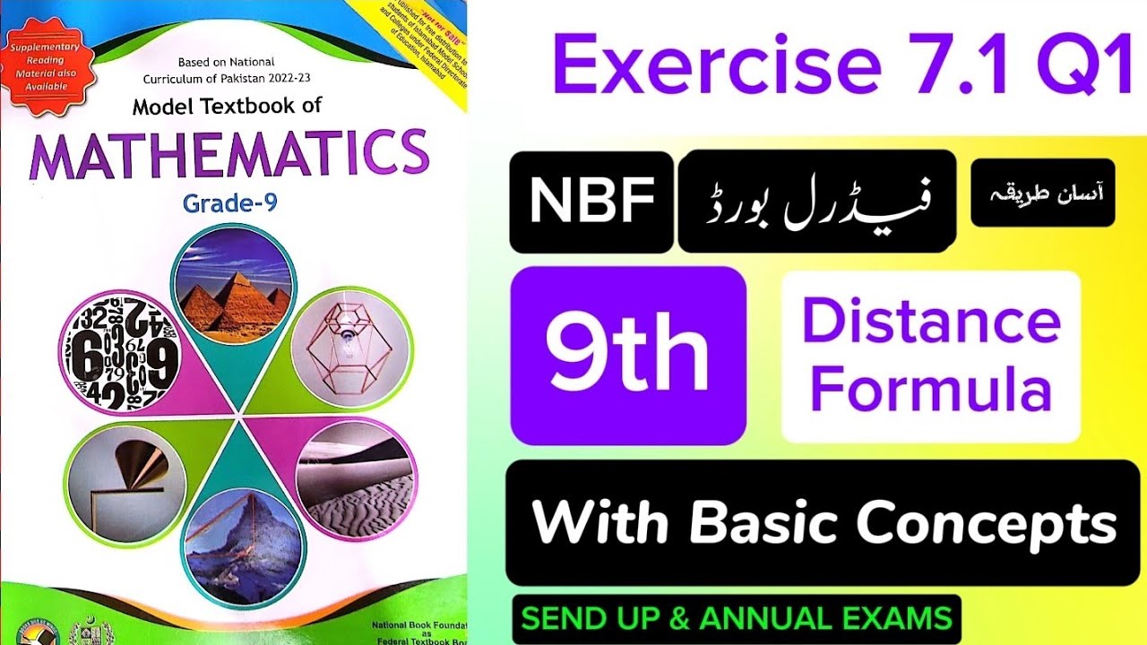 Maths Class 9 NBF Ex 7.1 Q1 Federal Board | Class 9 Mathematics New ...