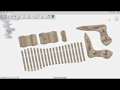 Fusion 360: ShopBot Chair - YouTube