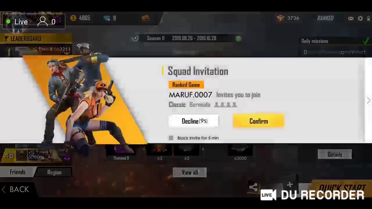 free fire live with mjdj all fun - YouTube