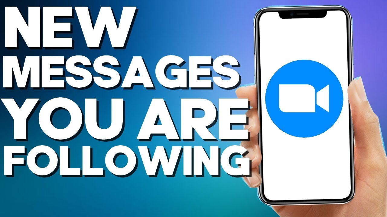 How To Manage Notify me About New Messages im Following on Zoom Mobile ...