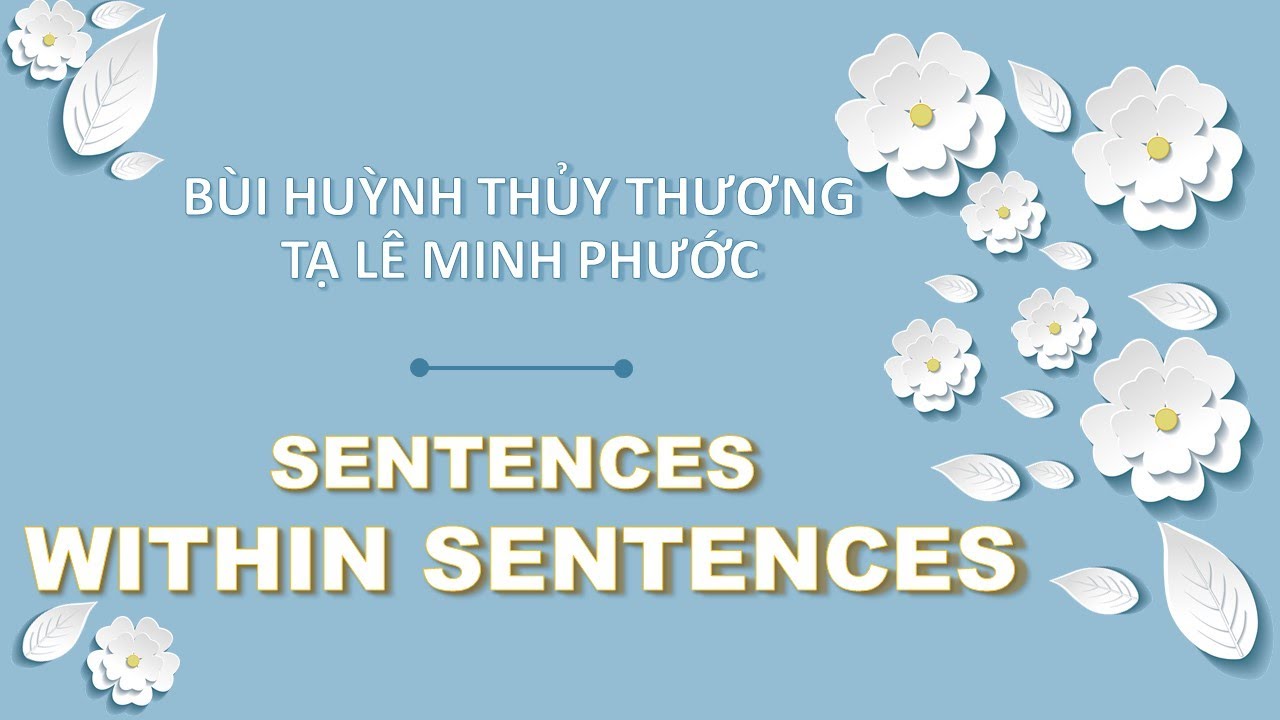 Sentences within Sentences || Analysing Sentences (8.3) - Chap. 8 ...