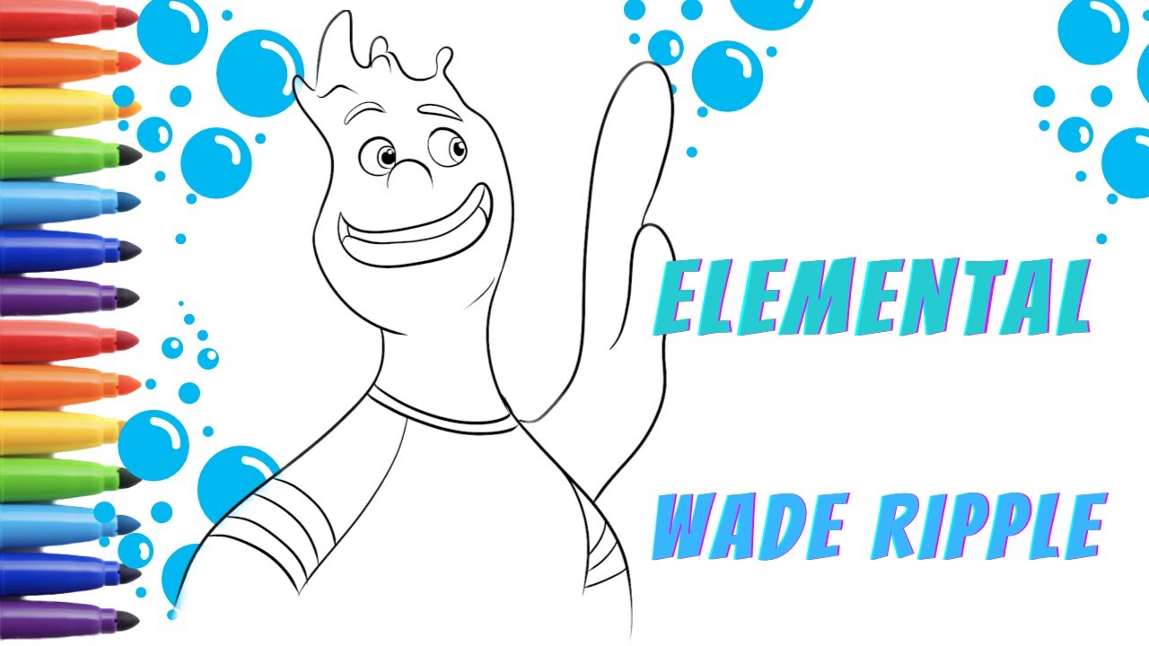 Wade Ripple from Elemental: A Relaxing and Creative Activity - YouTube