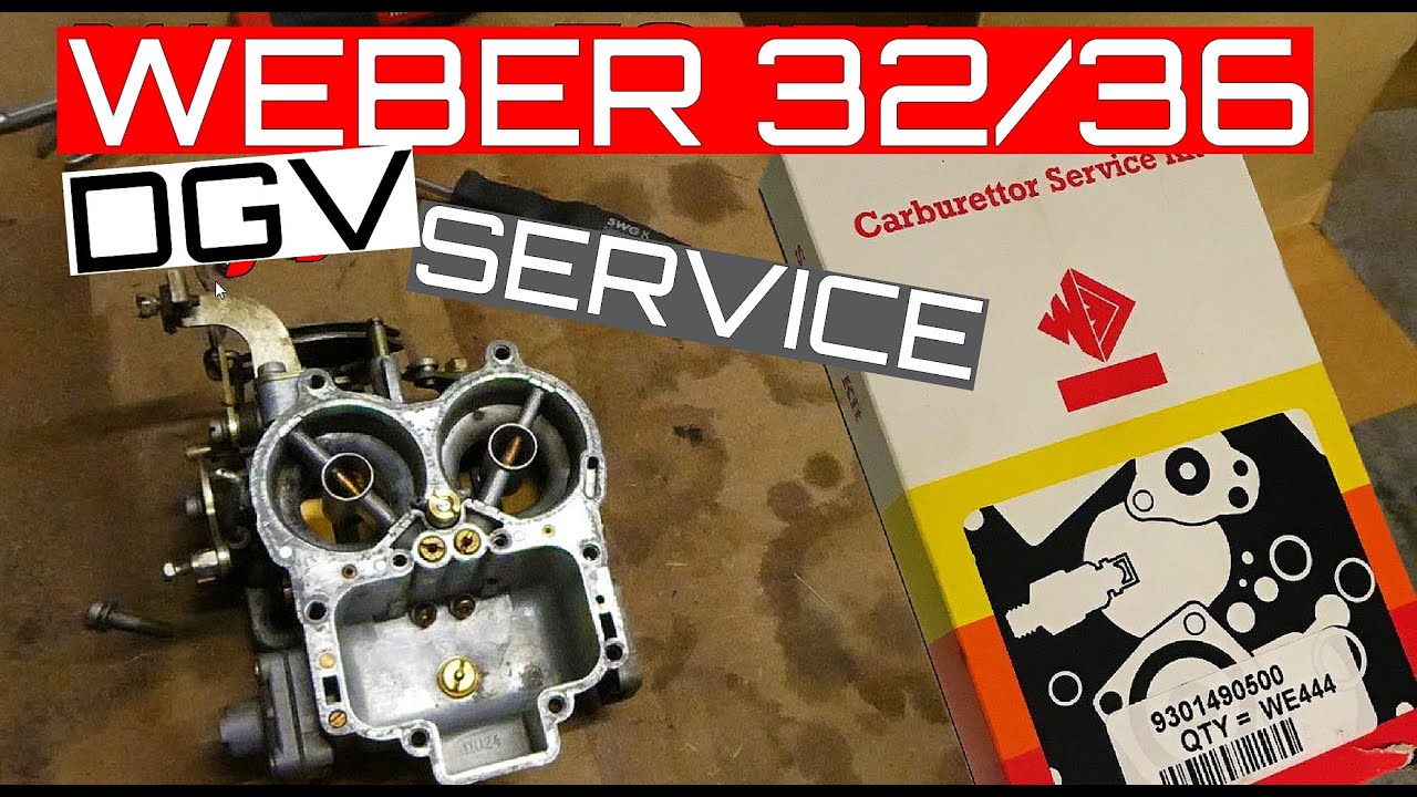 Servicing Weber 32/36 DGV - YouTube