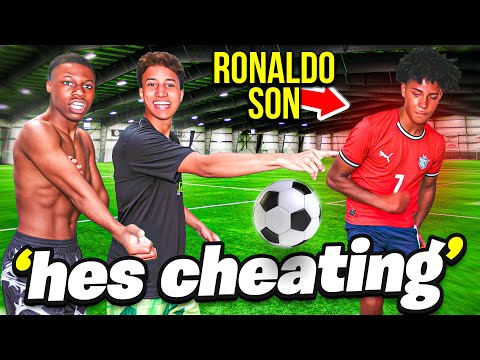 Rakai & Tota Play Football With Ronaldo Jr!