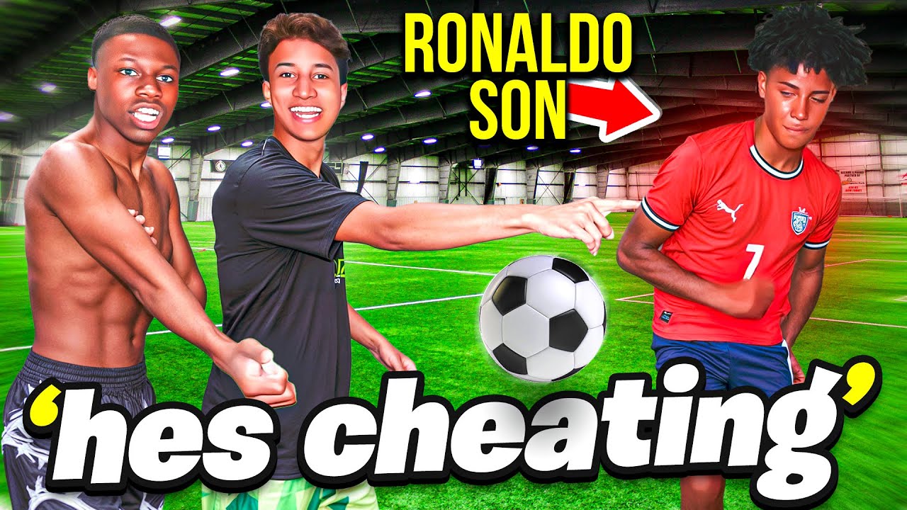 Rakai & Tota Play Football With Ronaldo Jr! - YouTube