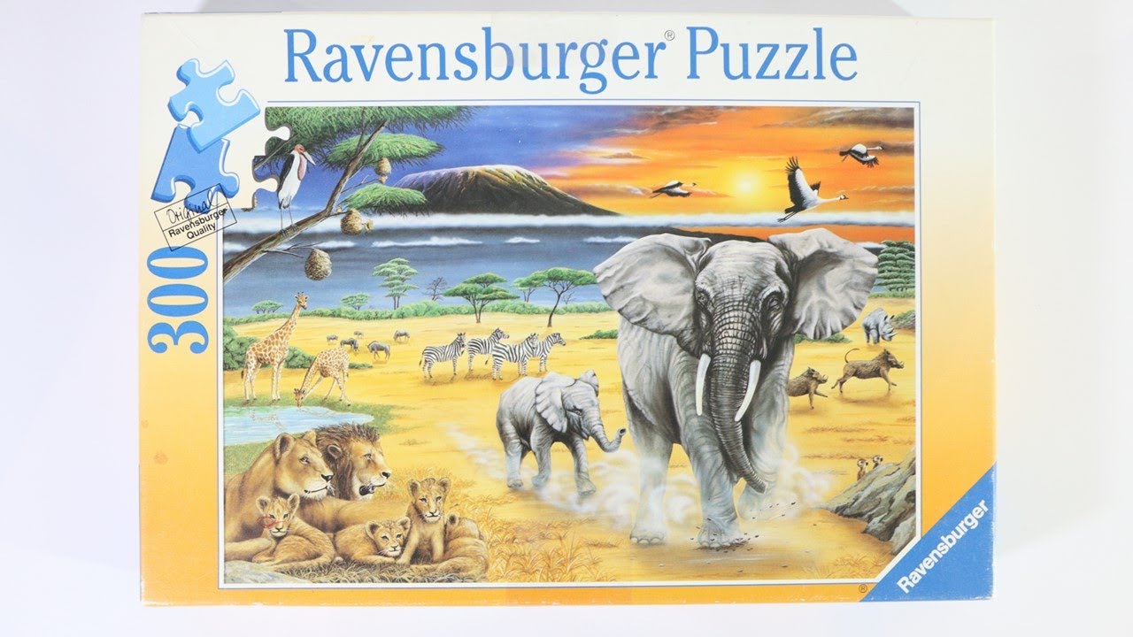 Ravensburger African Animals 300 Piece Jigsaw Puzzle - YouTube