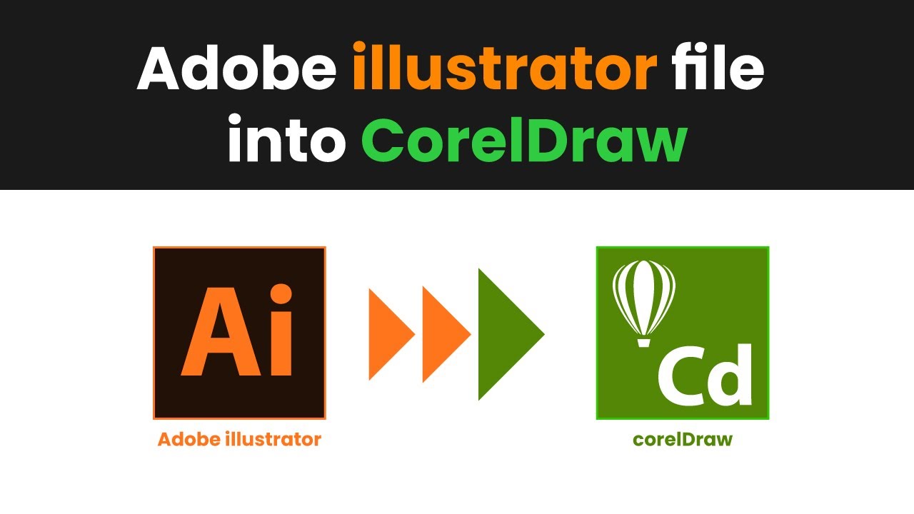 illustrator file into coreldraw - YouTube