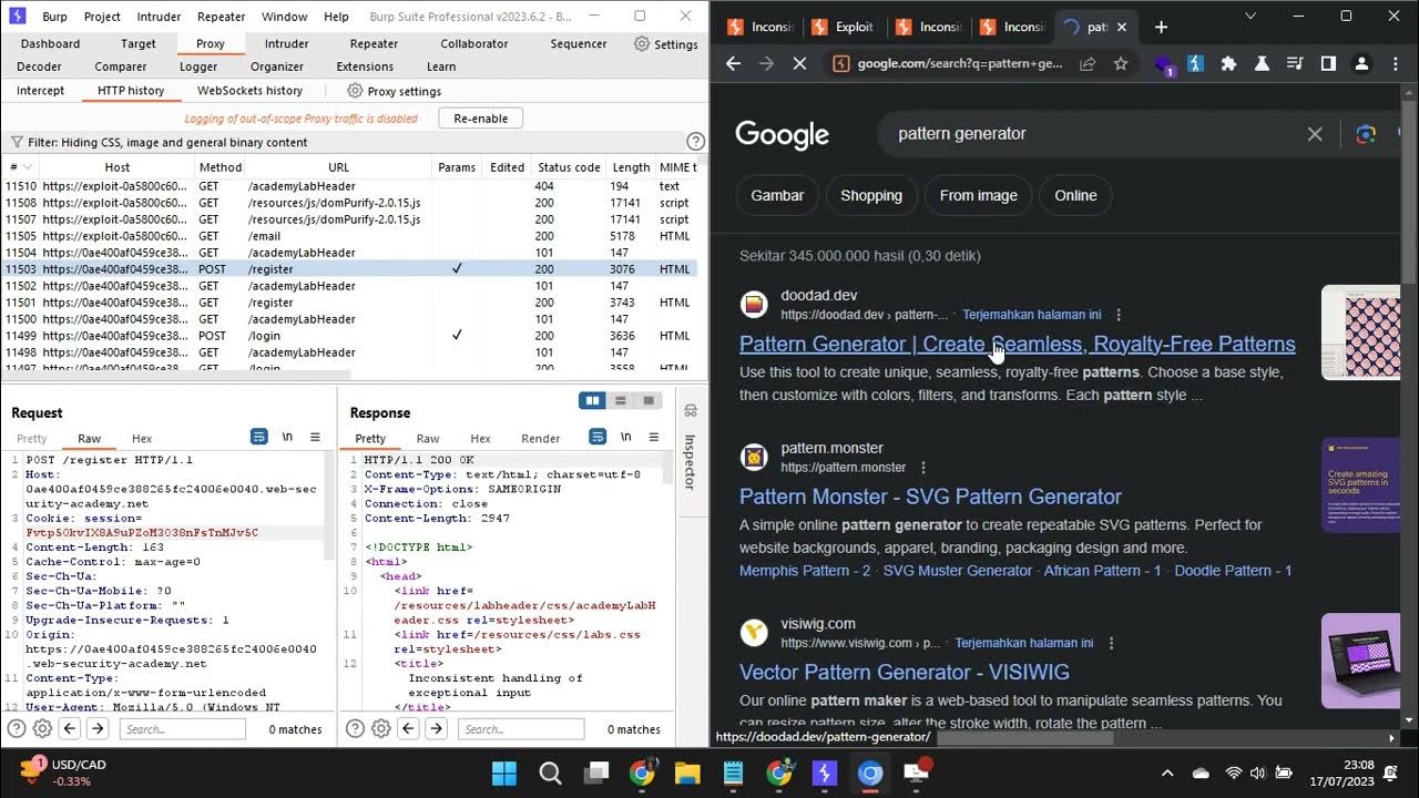 Portswigger Lab Inconsistent Handling Of Exceptional Input Youtube