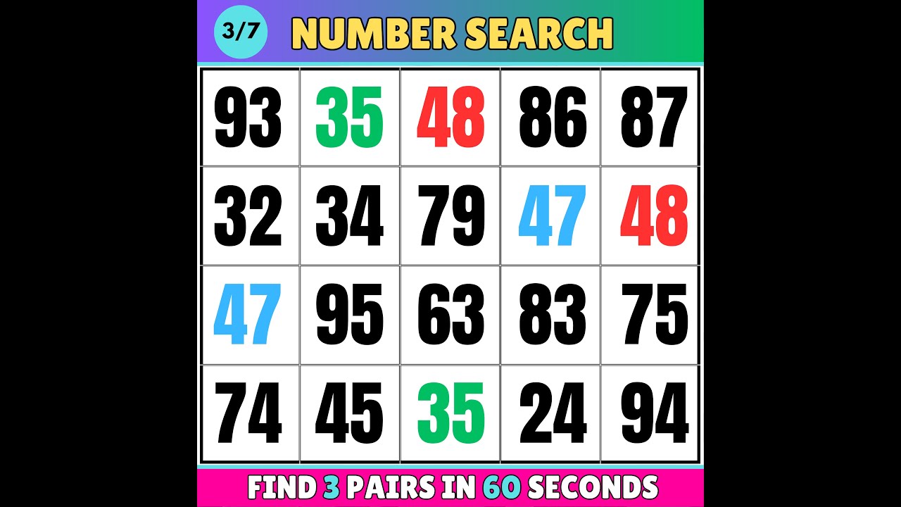 Don't Let Dementia Catch You! Train Your Brain Daily with Number ...
