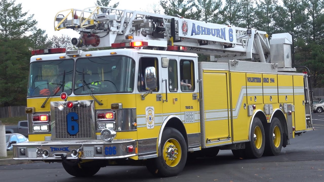 Ashburn Volunteer Fire & Rescue Truck 606B and Engine 606 Responding ...