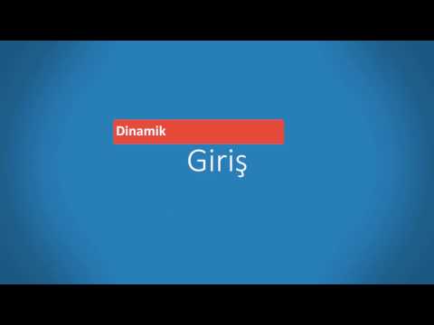 1- Dinamik Dersi - Giriş - Statik ile Dinamik arasındaki fark ?