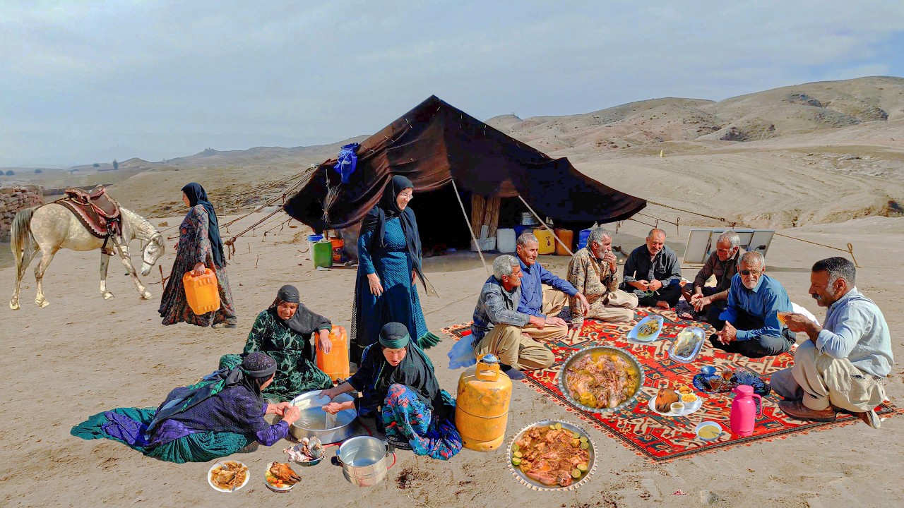IRAN Village Cooking: How to make the most famous Iranian nomadic dish ...