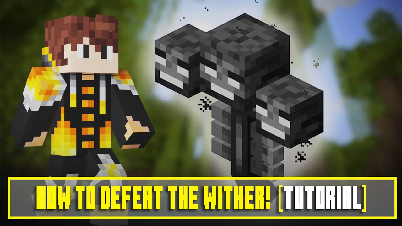 How to Defeat The Wither! 🤯Minecraft - YouTube