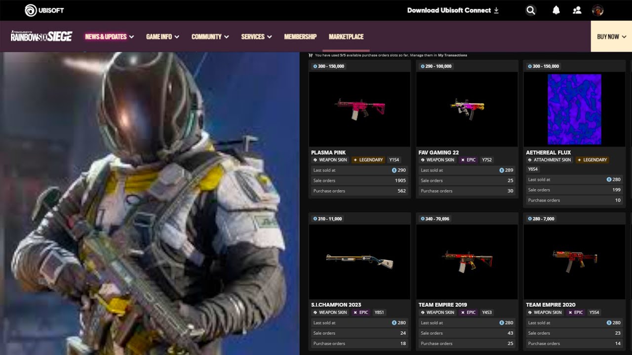 What's New In The Marketplace? Leaked Jager Elite Skin!! | Rainbow Six ...