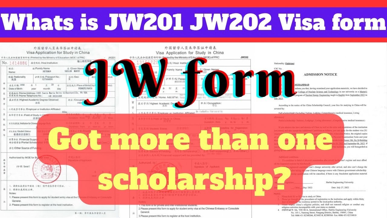 What is the JW 201/202 form & Get more than one Scholarship any problem ...