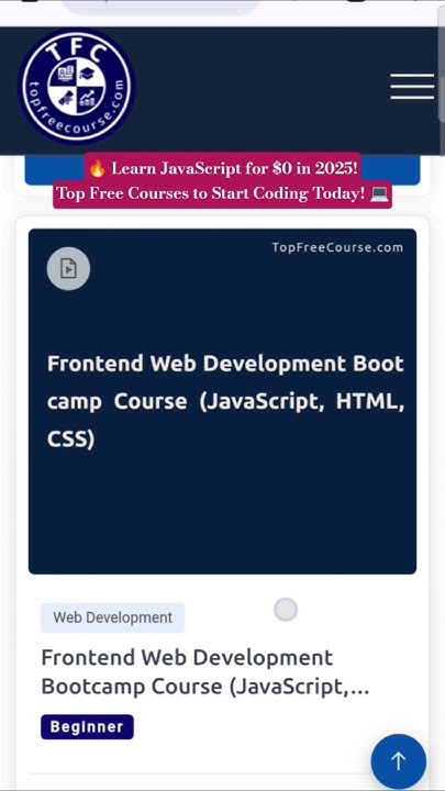 Top FREE JavaScript Courses to Learn in 2025 (Beginner Friendly) - YouTube