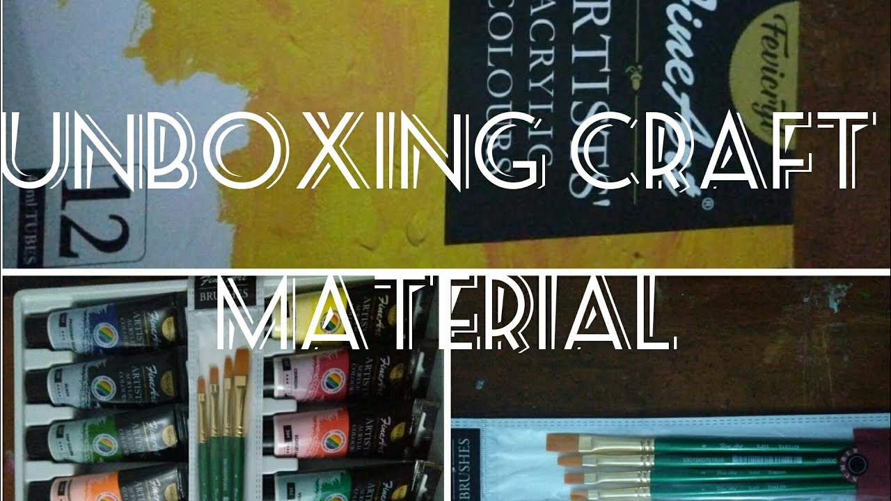 Unboxing craft material in amazon - YouTube