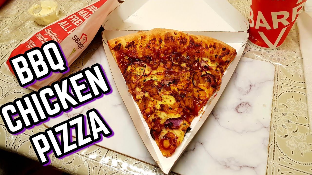 SBARRO BBQ Chicken Pizza Food Review - YouTube