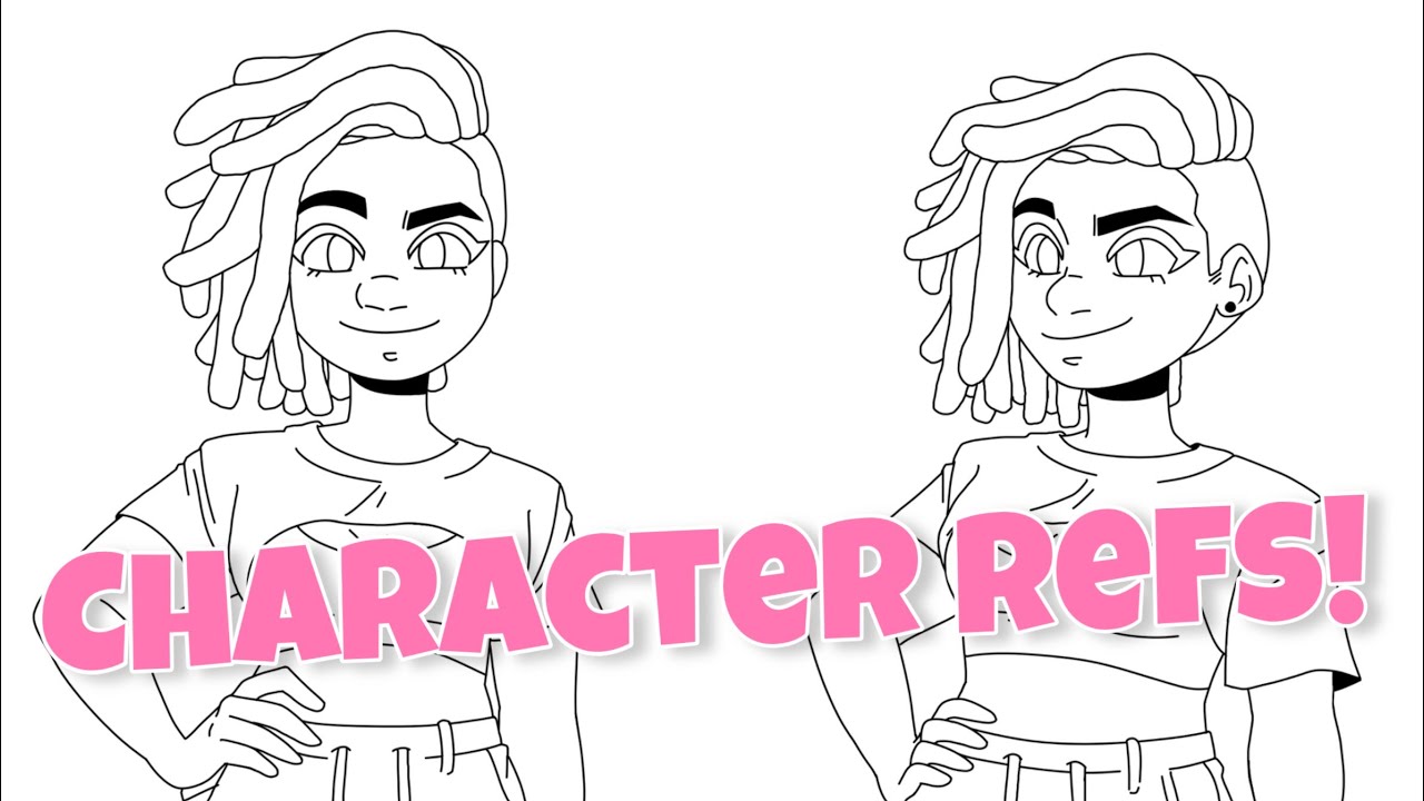 Working On Character Refs | Art Stream - YouTube