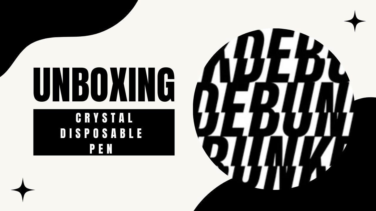 Debunk - Crystal Disposable Pen - 1G - YouTube