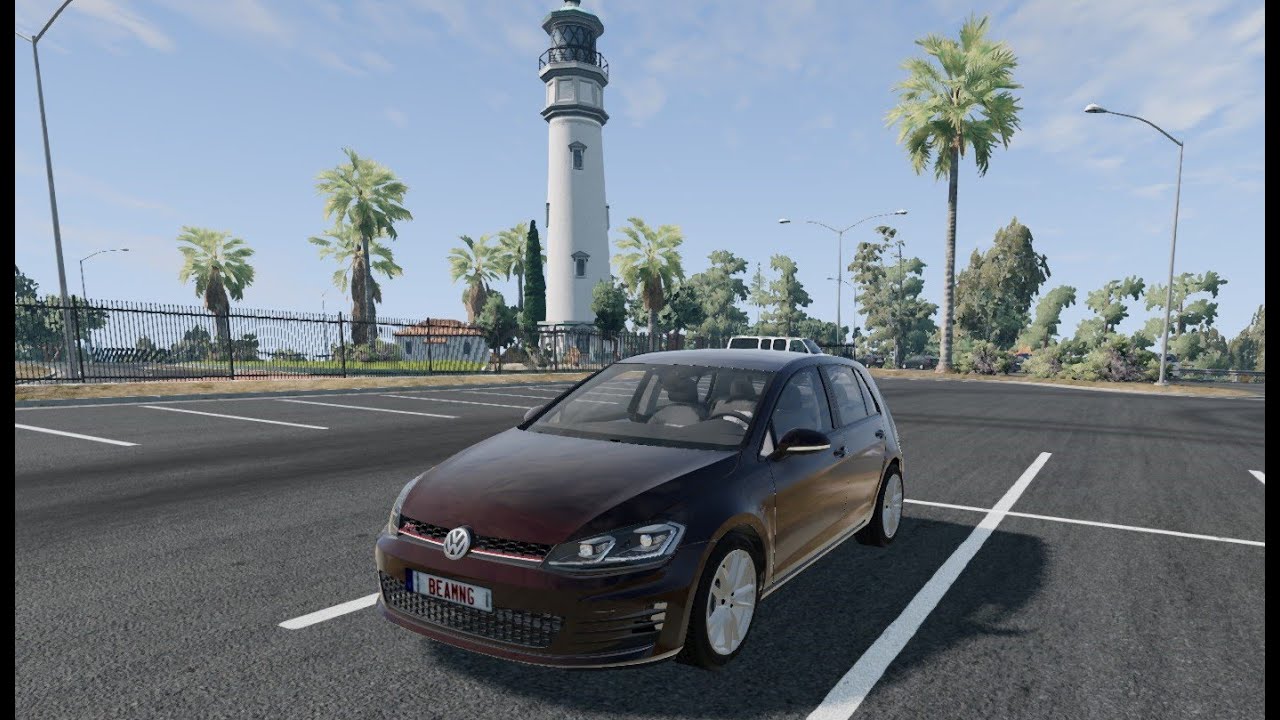 Volkswagen Golf GTI Mk7-BeamNG Drive - YouTube
