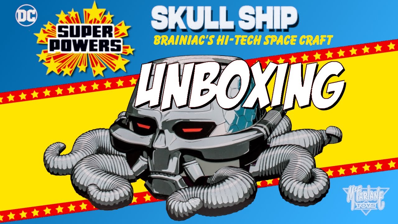 Super Powers Brainiac's Skull Ship Unboxing & Review - YouTube