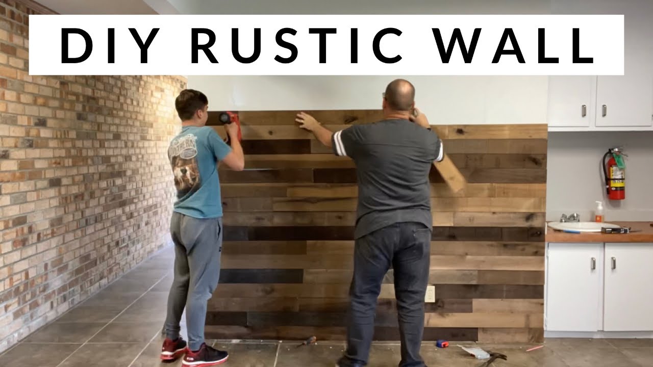 DIY Rustic Wall Project - YouTube