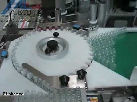 ALpharma - Rotary Vial Labelling System - YouTube