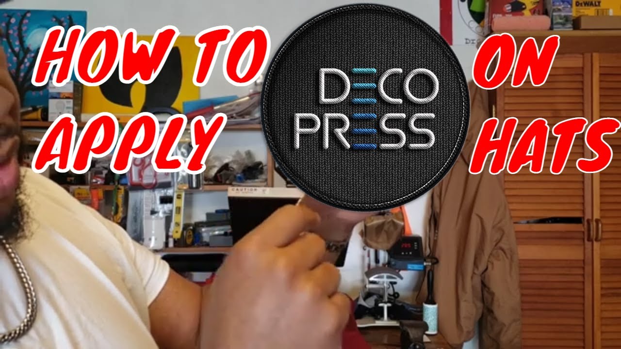 How to apply a flock hat patch using Deco Press custom hat patches ...