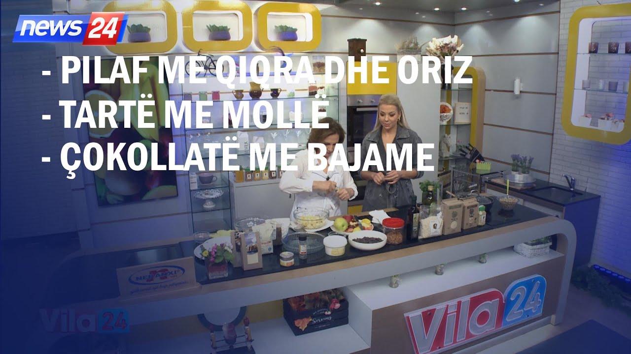 🥘 Pilaf me qiqra dhe oriz / 🥧 Tartë me mollë / 🍫 Çokollatë me bajame ...