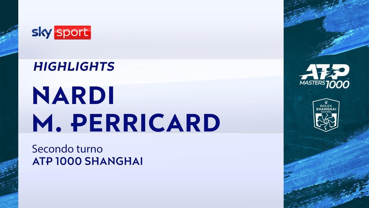 Nardi-Mpetshi Perricard: gli highlights | ATP 1000 Shanghai - YouTube