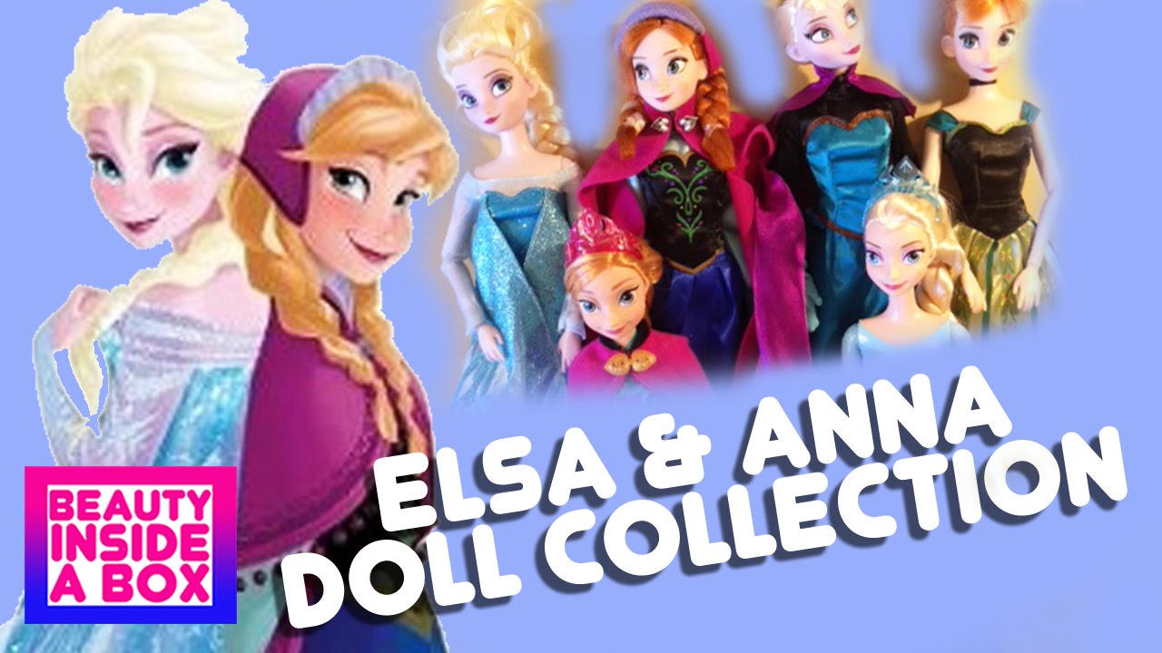 Elsa & Anna - Disney Princess Doll Collection - Beauty Inside A Box ...