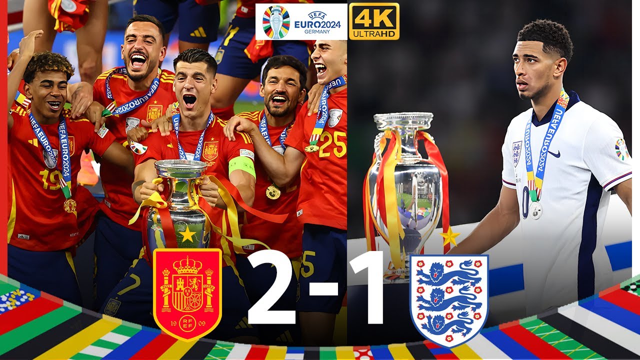 Euro 2024 Final | Spain Vs England | Full Match | Goals & Highlights 4K ...