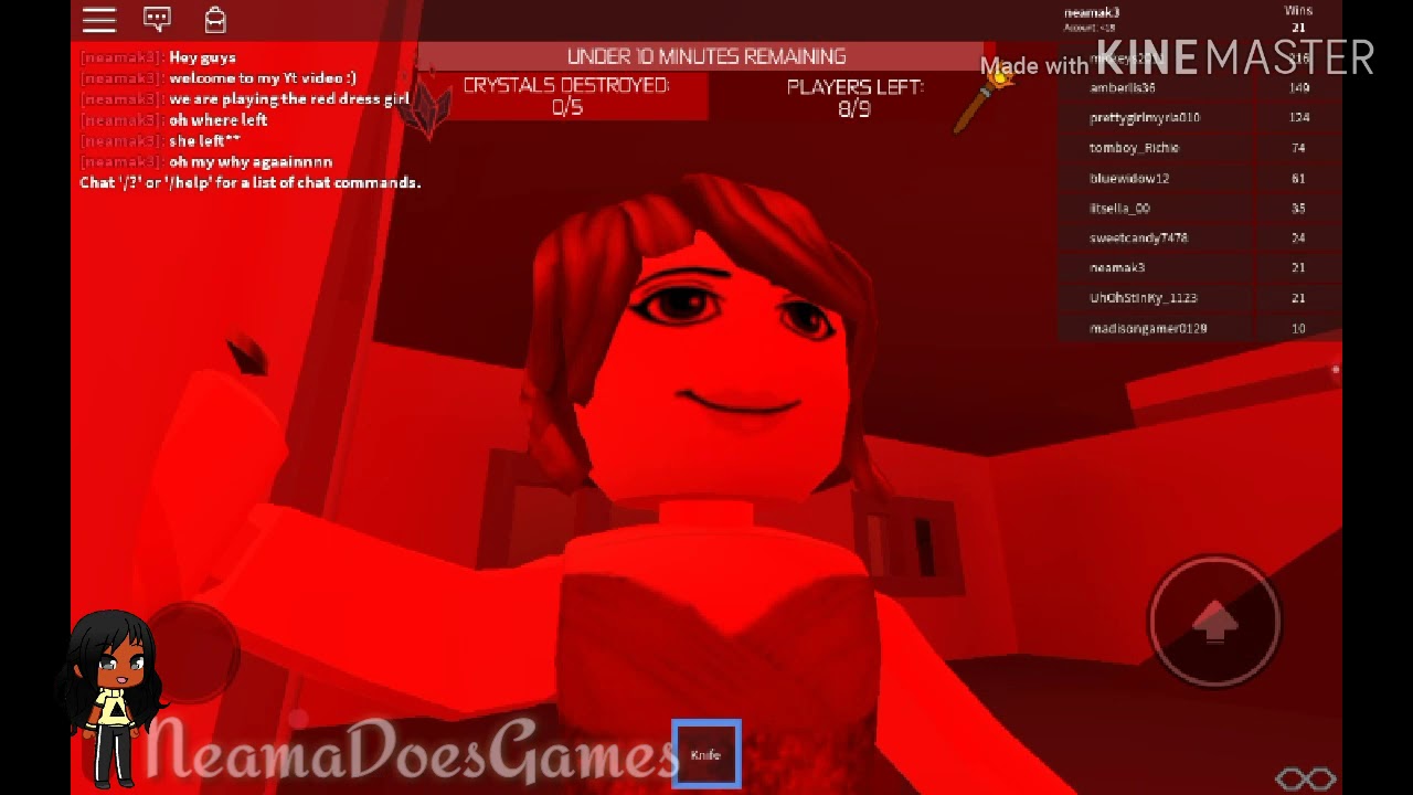 Playing The Red Dress Girl (Roblox) - YouTube