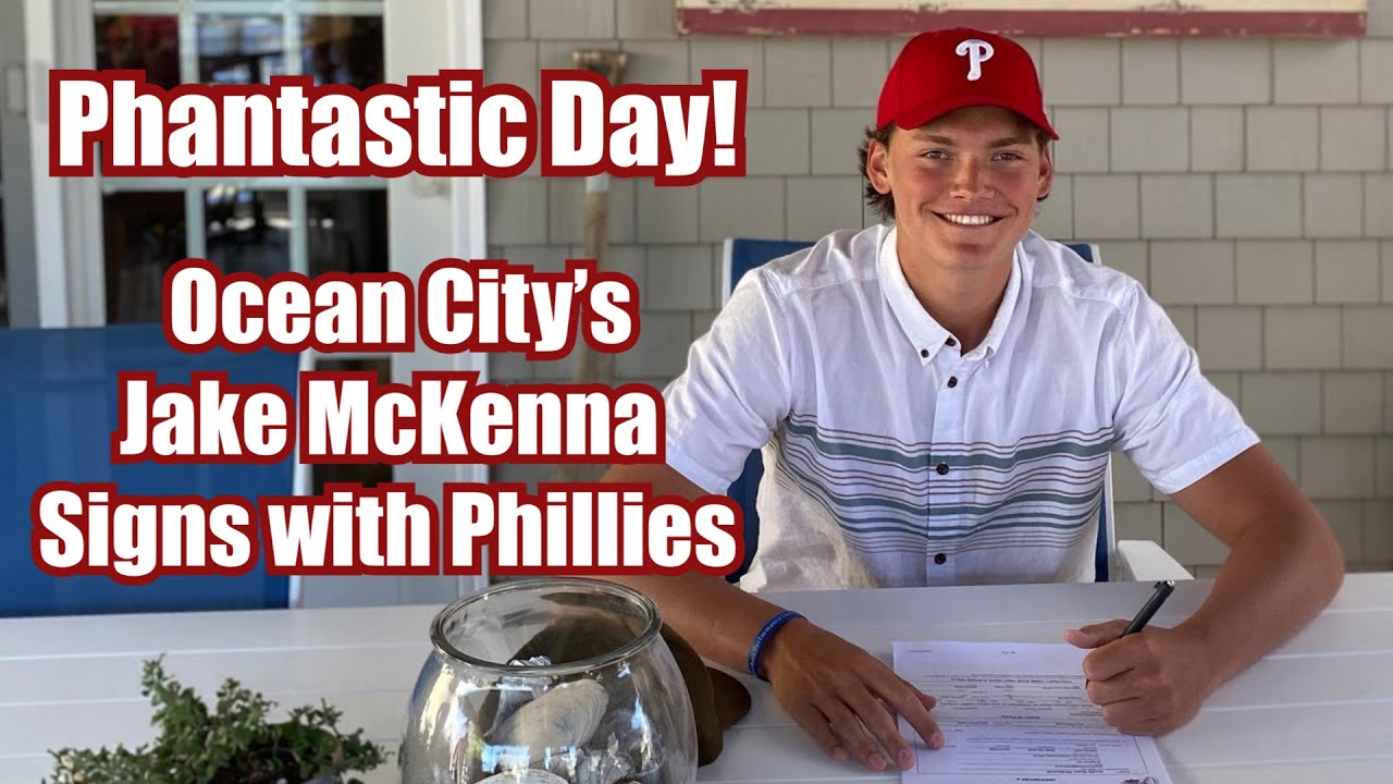 Ocean City's Jake McKenna Signs with Phillies | McKenna Interview - YouTube